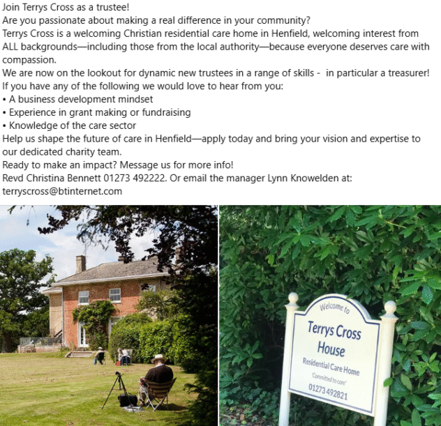 Become a Trustee for Terrys Cross – St. Peter's Church, Henfield with ...